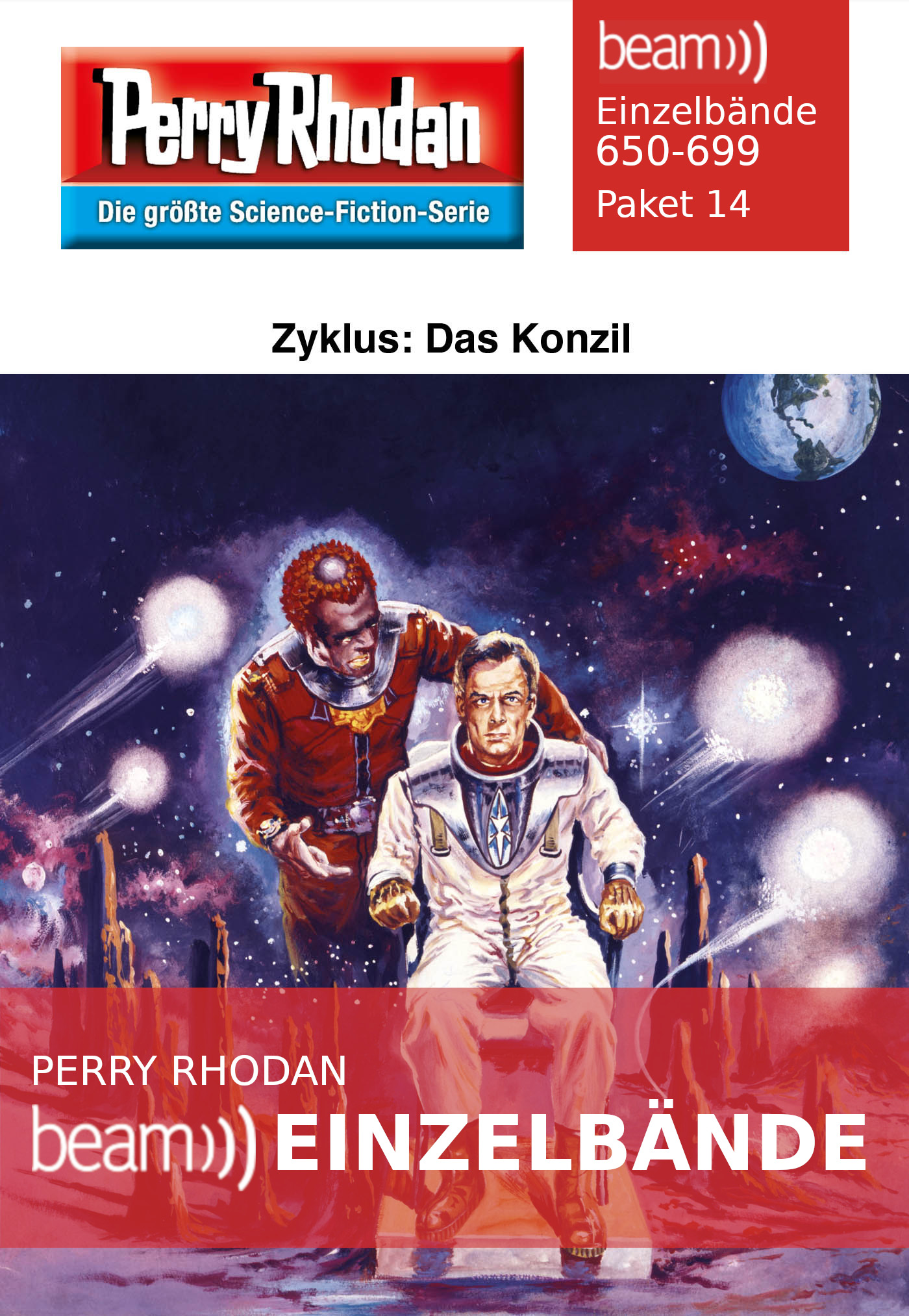 Perry Rhodan-Paket 14 Beam Einzelbände: Das Konzil (Perry Rhodan - Beam ...